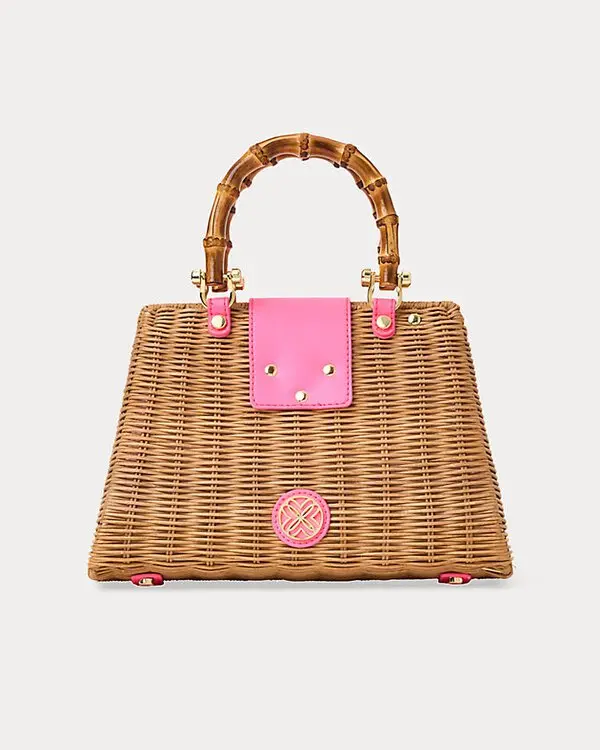 Lilly Pulitzer® Leena Top Handle Bag - Cherry Blossom Pink X Honey